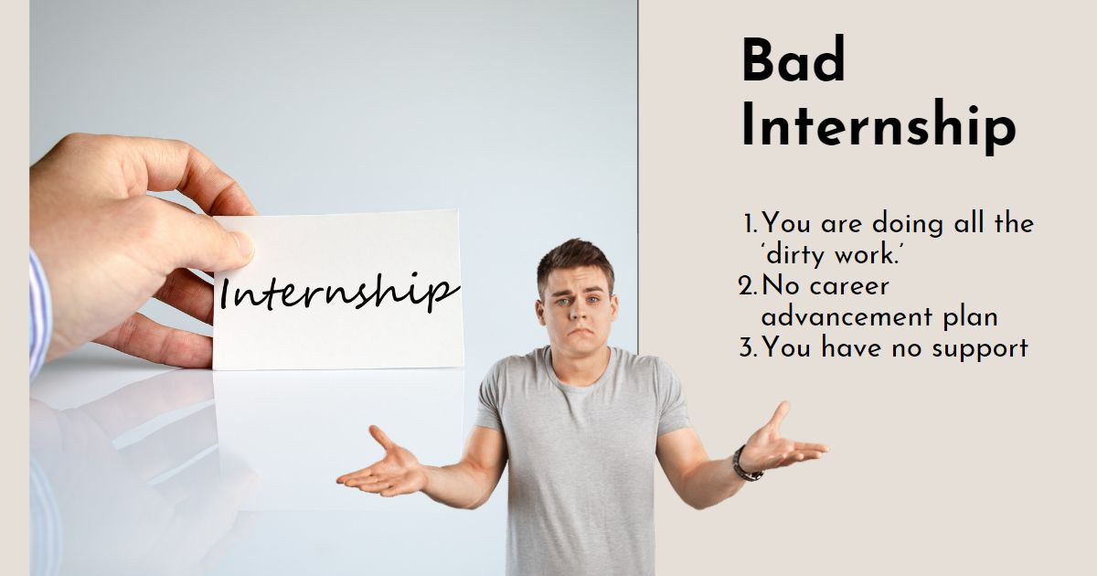 Signs Of A Bad Internship